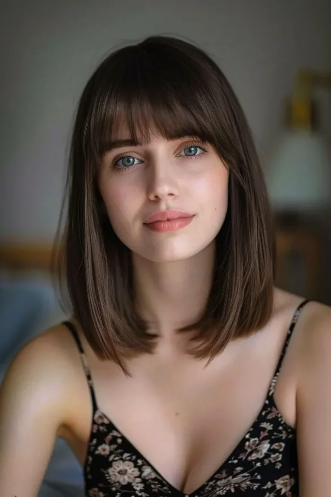 Blunt Bangs: 10 Stunning Styles & Looks to Try - Hairminimal