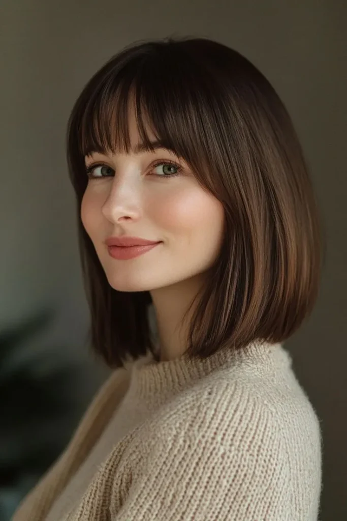 Blunt Bangs: 10 Stunning Styles & Looks to Try - Hairminimal